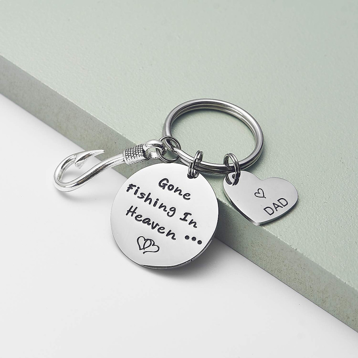 Memorial Gifts Keychain Still Riding in Heaven PAPA Grandpa Loss of Father Gift in Memory of Dad Grandfather Keyring