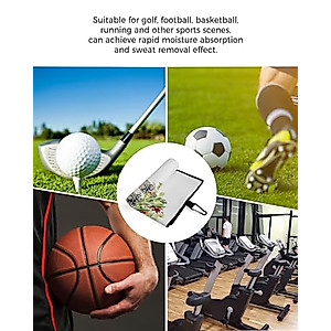 Golf Towel Watercolor Christmas Stocking Berry,Waffle Pattern Microfiber Club Cleaner Golf Towels with Carabiner Clip for Women Men Dad,Black White Buffalo Plaid Bow Golf Towel for Golf Bags,24x16in