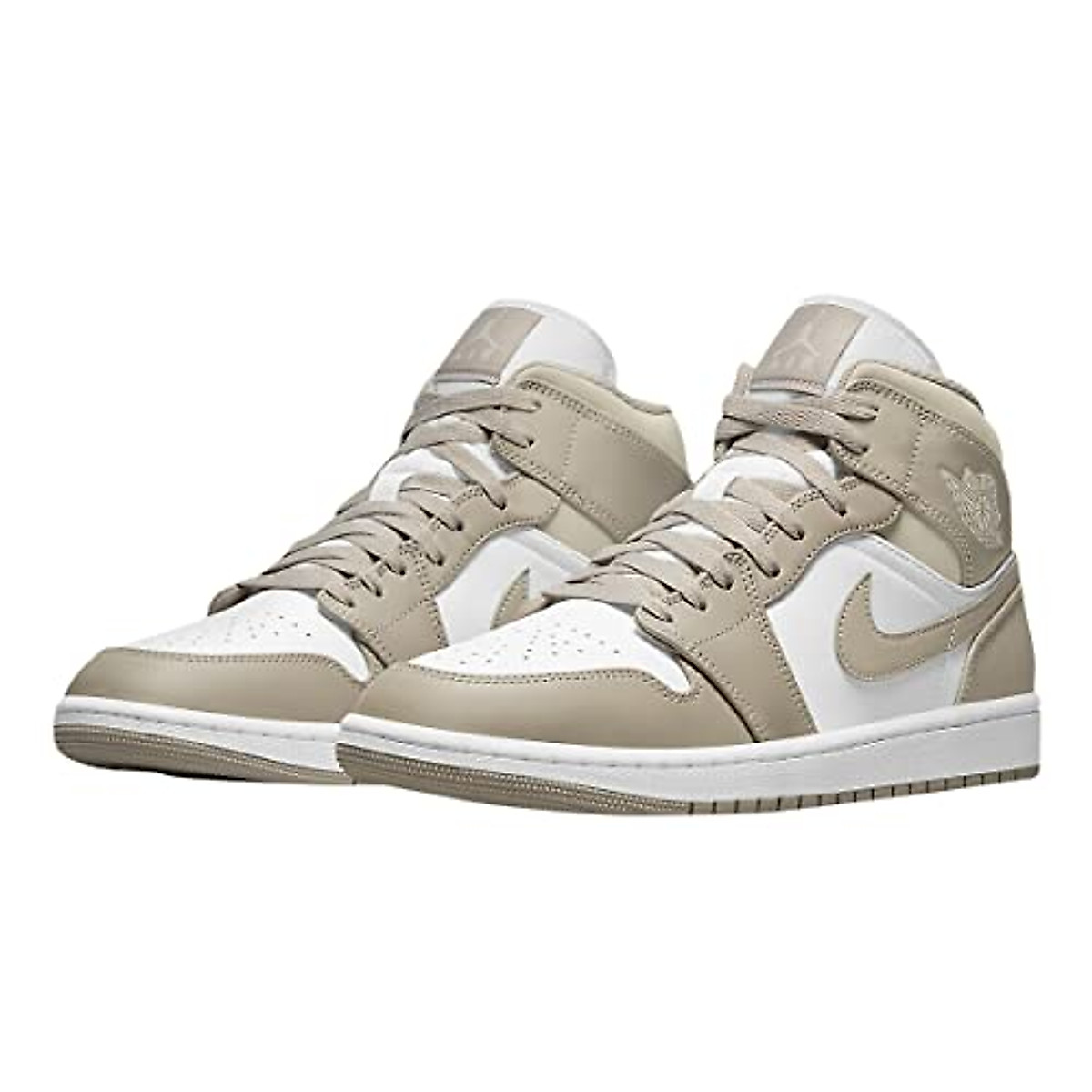 Nike Men's Air Jordan 1 Mid Shoes, College Grey/Light Bone-white, 8.5