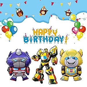 12 pcs Transformers Birthday party balloon，54*73 centimeter Transformers aluminum foil balloon，Used for baby shower, gender reveal party decoration.