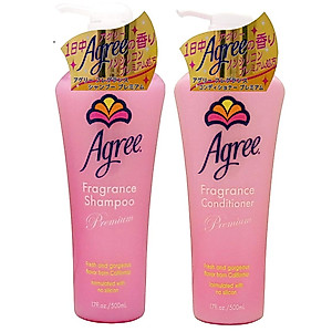 International Cosmetics Agree | Shampoo & Conditioner Set (500ml × 2) (Japan Import)