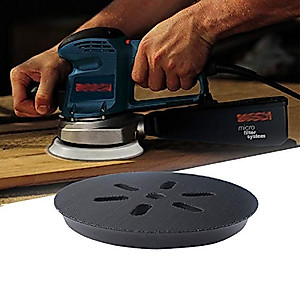 6" Replacement Sanding Pad Compatible with Bosch Orbital Sanders ROS65VC 1250DEVS 3727DVS 3727DEVS ，6 Hole Hook-&-Loop Sander Backing Pad，Replace RS6045 & RS6046