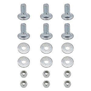 Gpartsden 6PK 710-0451 712-04063 Skid Shoe Bolts Nuts and Washers Kit for MTD Cub Cadet Yardman 784-5580 736-0242 712-04063 GW-37002 Snow Blower