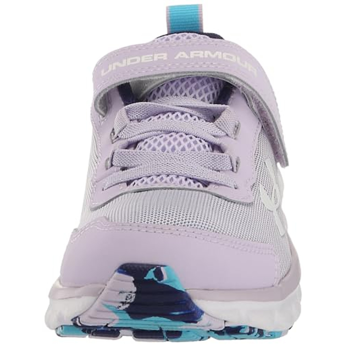 Under Armour Girls' Pre-School Assert 9 Alternate Closure, (502) Nebula Purple/Sonar Blue/White, 2, US