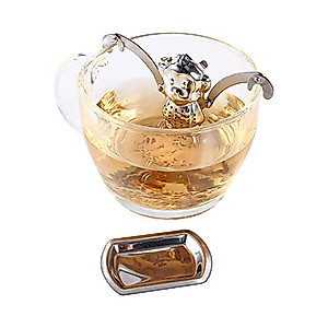 Cute Stainless Steel Loose Tea Leaf Infuser Ball Strainer Filter Diffuser Herbal Spice Monkey