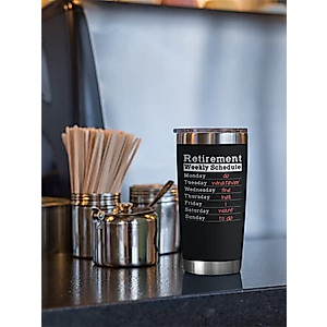 Retirement Gifts For Men Women 2023 - Retired Gifts For Women, Men - Retirement Party Decorations - Fun Retirement Gifts For Women, Men, Retired People, Coworkers, Friends - 20 Oz Tumbler