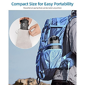 LifeImpree Portable Air Pump for Inflatables, Paddle Board Pump, Electric Air Pump for Balloons, Balls, Air Mattress, Pool Floats Toys, Swim Rings, Air Bed, 8 Nozzles & 3000mAh Rechargeable Battery