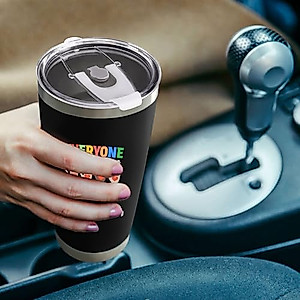 liabiliies Everyone is Welcome Here Tumbler Coffee Tumblers 20 oz Tumbler with Lid and Straw Insulated Tumblers Stainless Steel Tumbler Funny Gifts