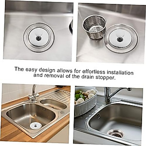 OSALADI 2sets Drain Sink Drain Stopper Bath Tub Stoppers Washbasin Bathroom Washbasin Stopper Bathroom Drainage Stopper Basin Drain Strainer 4pcs*2