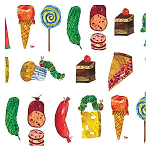 BapronBaby Eric Carle Food Parade Bapron - No Neck Tie Safer Bib for Baby & Toddler - Soft Waterproof Stain Resistant - Machine Washable - Sz Baby/Toddler 6m-3T