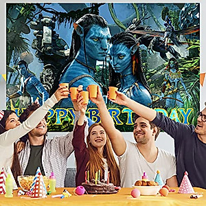 Avatar Birthday Decorations Birthday Banner Photography Background Avatar Party Supplies 5x3Ft Avatar Backdrop for Kids Decoration Baby Shower Photography