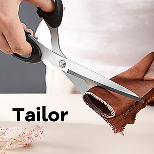 Professional Fabric Scissors 10 Inch for Cutting Fabric | Fabric scissors Heavy Duty Scissors for Leather Cutting Industrial Sharp Sewing Shears for Home Office Artists Dressmakers