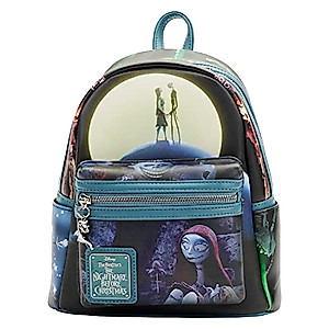Loungefly Disney Nightmare Before Christmas Final Frame Womens Double Strap Shoulder Bag Purse