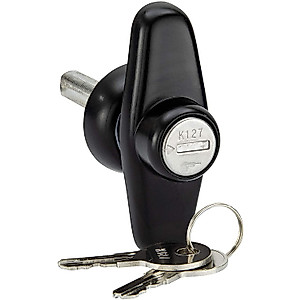 Bauer Side Access or Windoor Lock. Part# T500 (T-500) | Truck Cap Lock Side Access Window Handle for LEER A.R.E K127 Key | Tonneau Cap Cover Lock T-500 Handle for LEER Century (1 Pack)
