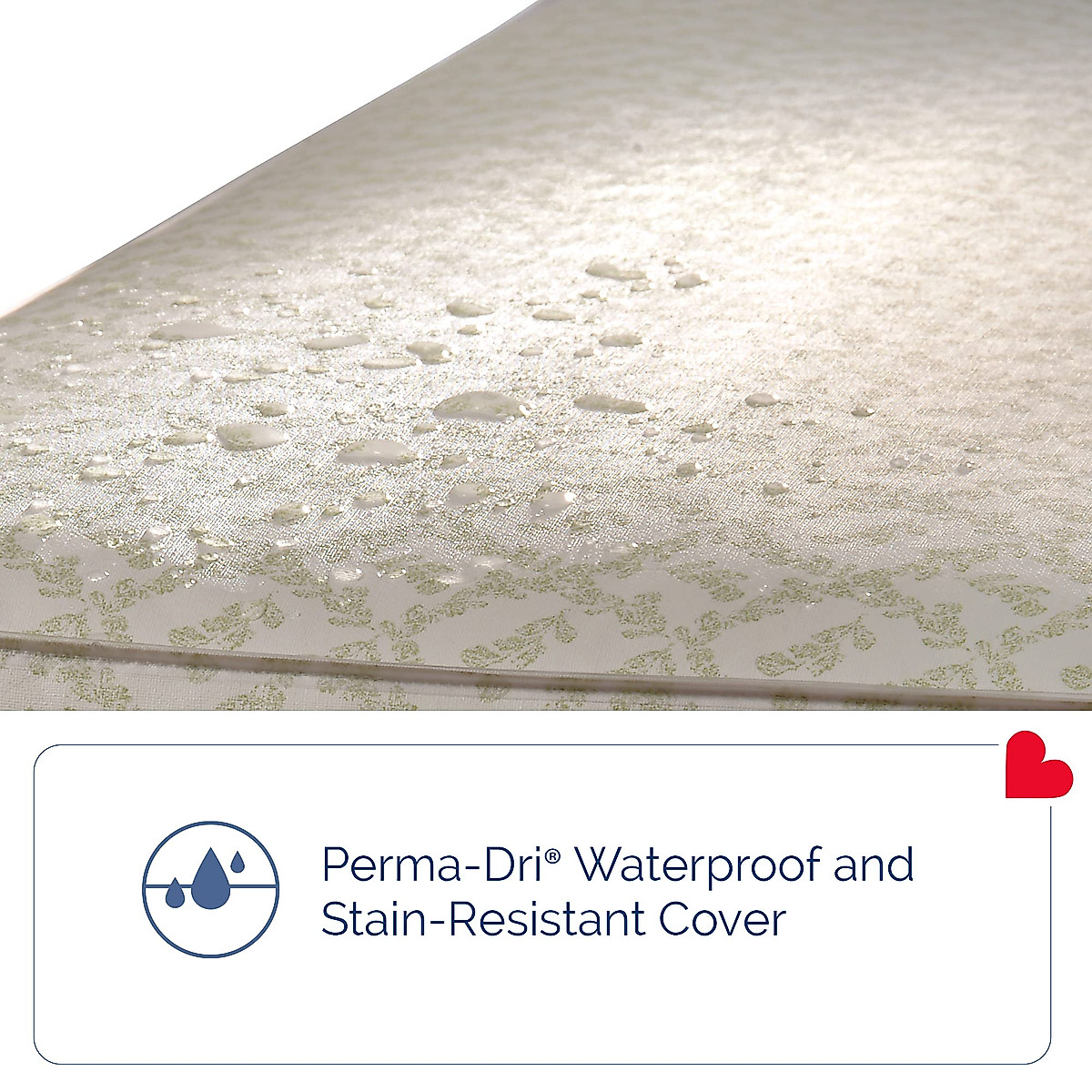 Kolcraft BabyPedic Premium Hypoallergenic Waterproof Baby Crib Mattress & Toddler Bed Mattress, Airy Comfort, 150 Steel Coils, GREENGUARD Air Quality Certified, Made in USA, 52"x28" (Amazon Exclusive)