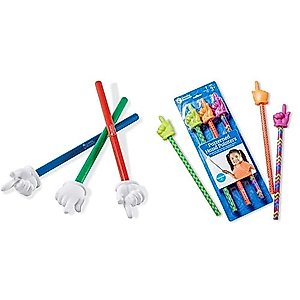 Learning Resources Plastic Hand Pointers LER2655 & Patterned Hand Pointers 3pk Assorted Colors for Ages 3+