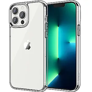 JETech Case for iPhone 13 Pro 6.1-Inch, Non-Yellowing Shockproof Phone Bumper Cover, Anti-Scratch Clear Back (Clear)