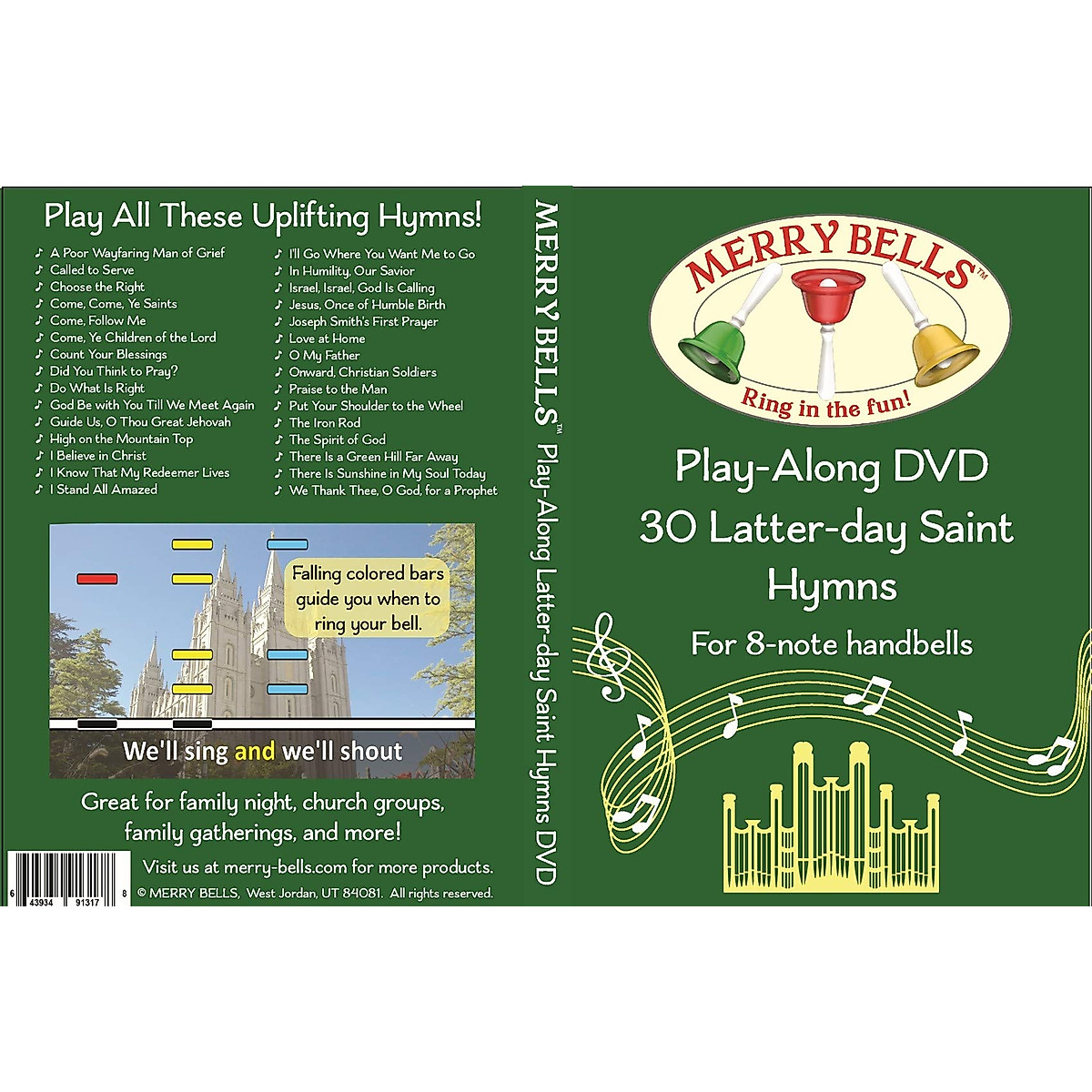 Merry Bells Latter-day Saint Hymns Play-Along DVD for Handbells