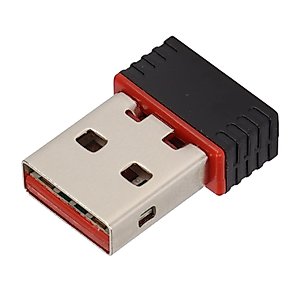 ASHATA Dongle, IEEE 802.11 n/g/b 2.4GHz Mini Network USB Adapter for PC Desktop Laptop, Support for Win2000/XP/Vista/Win7/for/for Linux