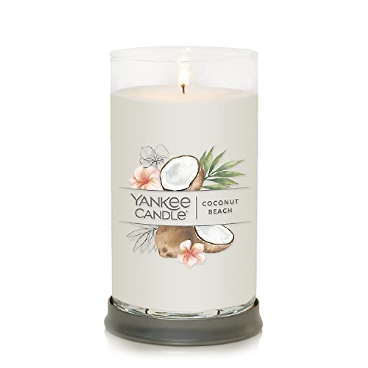 Yankee Candle Coconut Beach Signature Medium Pillar Candle, 14.25oz