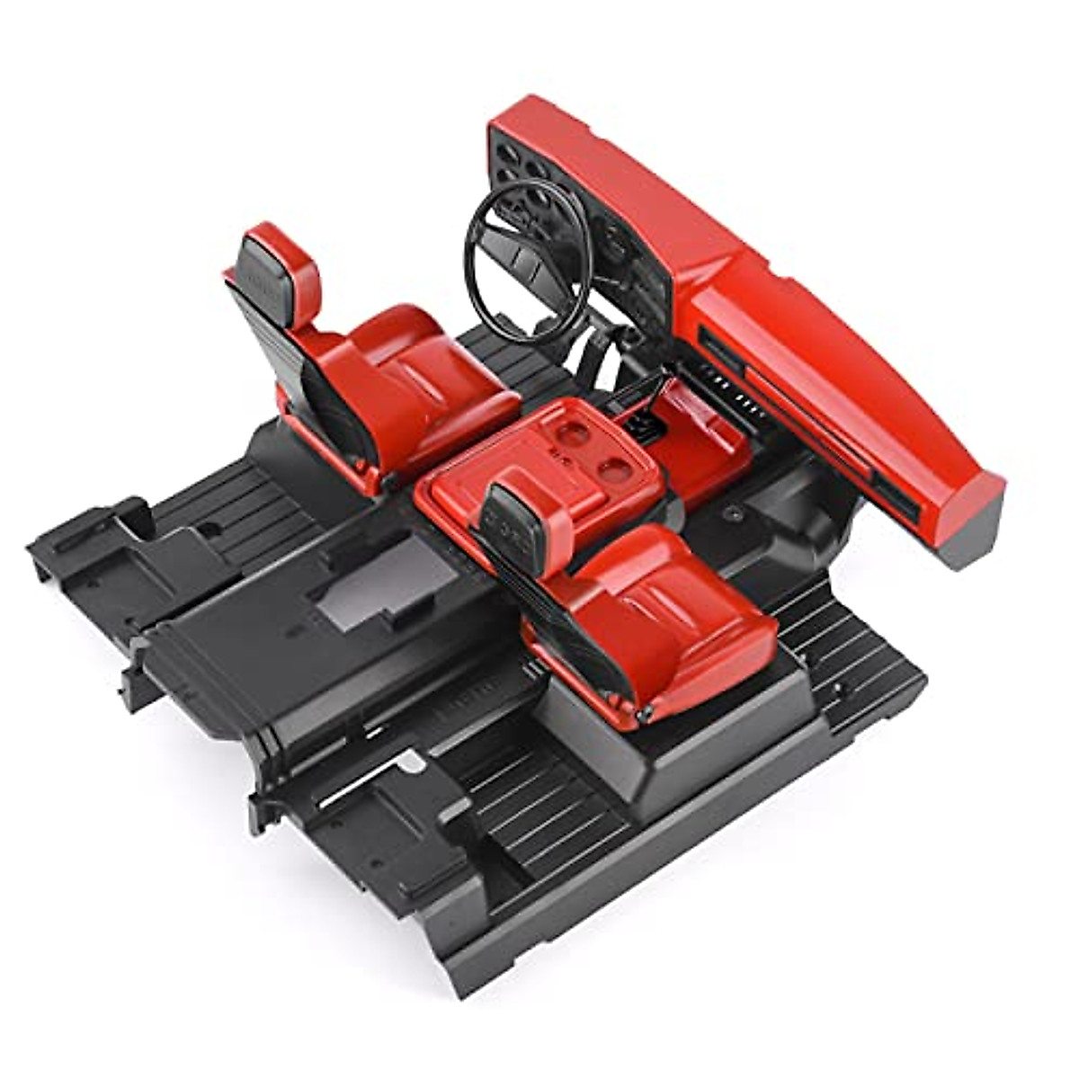RC Car Full Interior Body Shell Cab Seat Kit for 1/10 RC Crawler Car Traxxas TRX4 1979 Blazer G161KR(Red)