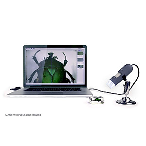 Celestron Deluxe Handheld Digital Microscope, Capture Your Discoveries, (44302-C), Grey
