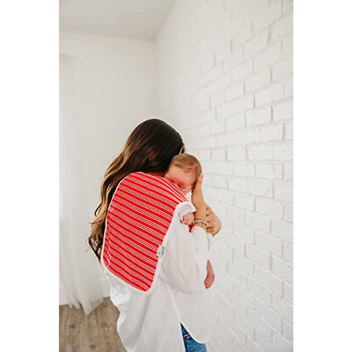 Copper Pearl Baby Burp Cloth Large 21''x10'' Size Premium Absorbent Triple Layer 3-Pack Gift Set “Slugger