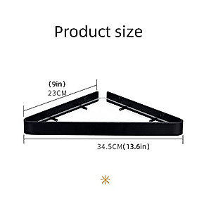 Aeumruch Corner Glass Storage Shelf Bathroom Wall-Mounted Triangular Basket Shower Corner Shelf Shampoo Shelf Organizer (White)