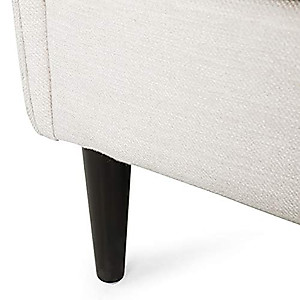 Christopher Knight Home Resaca 3 Seater Sofa, Beige + Dark Brown