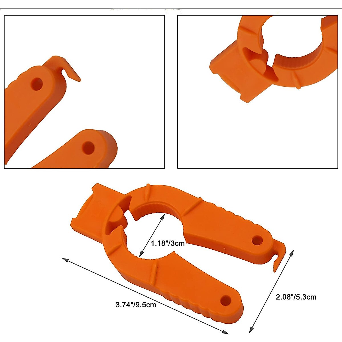 2 Pack 3 in 1 Bottle Can Opener Plastic Water Bottle Opener Jar Opener Twist-Off for Bottle Gripper Weak Hands Children Seniors Elderly Arthritis Sufferers Lid Seal Remover