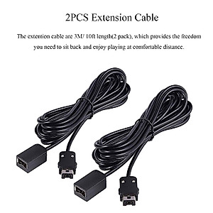 Chilartalent 1 NES Mini Classic Controller with 2 Pack 10ft Extension Cable Compatible with NES Classic Mini Edition
