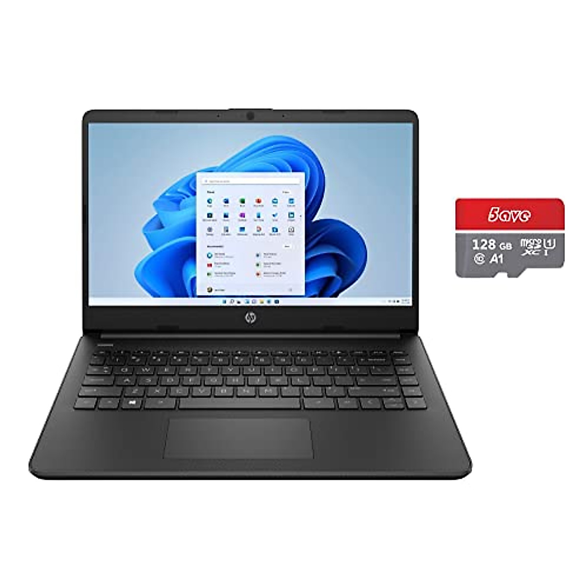 HP 14" Chromebook for Student and Business, HD Thin and Light Chromebook Laptop, Intel Celeron N4120, 16GB RAM, 192GB Storage (64GB eMMC+5ave 128GB Flash Memory), HDMI, Wi-Fi, Chrome Os, Black