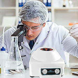 PRP Centrifuge Machine 6x10ml, Cekegon Lab Benchtop Centrifuges, Portable PRF centrifuge, 110V, 4000rpm, 0-60min for Medical Practice, Plasma, Blood, Skin Tighten, 900-2