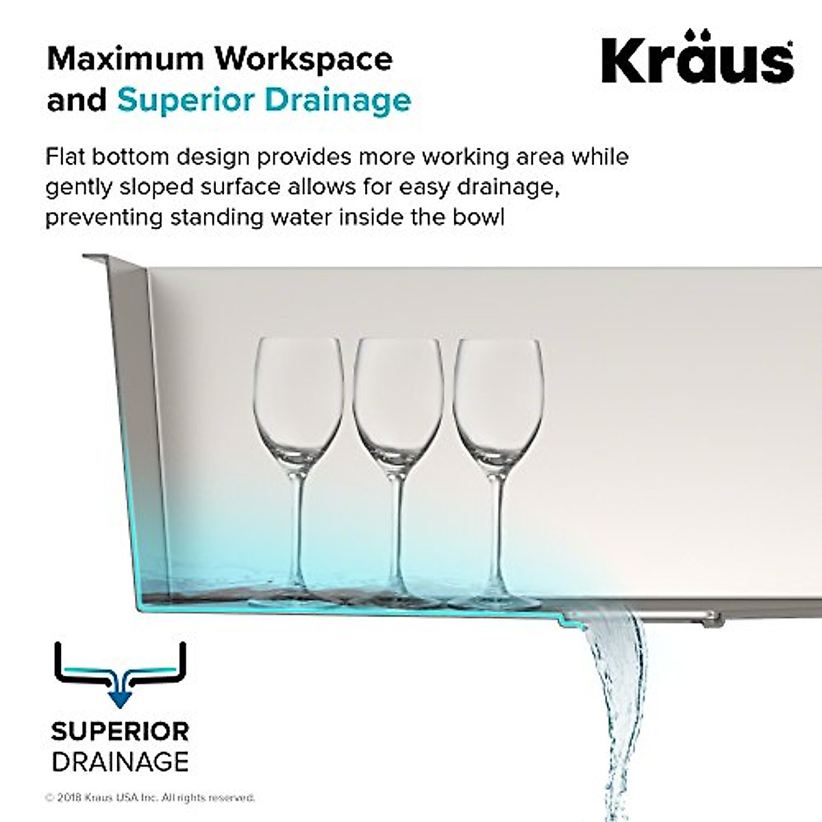 KRAUS Pax 31 1/2-inch 16 Gauge Undermount 50/50 Double Bowl Stainless Steel Kitchen Sink, KHU322