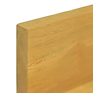 vidaXL Wall Shelves 2 pcs 35.4"x3.9"x3.9" Solid Wood Teak