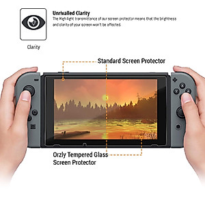 Orzly Glass Screen Protectors & VR Headset for Nintendo Switch