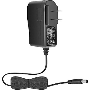Hiseeu 12V 1A Power Supply, AC 100-240V to DC 12V 1A 1000mA Power Adapter, 5.5 x 2.1mm, 10 Feet Power Cord, FCC, Power Supply for Security Cameras, Routers, LED Strip Lights, Home Appliances, Scanner