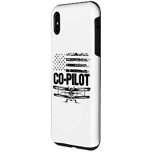 iPhone XS Max Vintage Airplane Flying Pilot Aircraft Co-Pilot Aviation-the Case