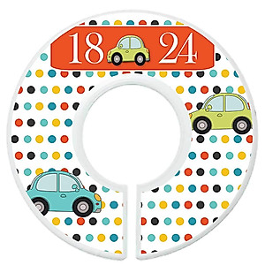 Mumsy Goose Baby Boy Clothes Dividers Nursery Closet Dividers Cars and Trucks