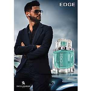 Swiss Arabian EDGE - Luxury Products From Dubai - Long Lasting, Addictive Personal EDP Spray Fragrance - Seductive Signature Aroma - 3.4 oz