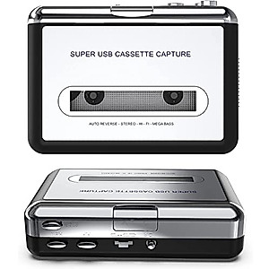 Walkman Cassette Player,Retro Cassettes Tape to MP3 CD Converter, Portable USB Casete Capture Stereo Audio Music Player Compatible with Laptop/PC Computer,Convert Cassette to Digital