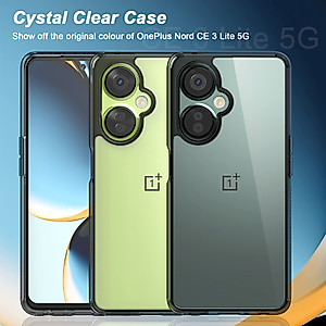 Foluu for OnePlus Nord N30 5G/OnePlus Nord CE 3 Lite 5G Case, Hard PC Back & Soft TPU Bumper Protective Shockproof Case for OnePlus Nord N30 5G 2023