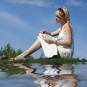 Caydo 3 Sets Embroidery Starter Kit with Pattern and Instructions, Cross Stitch Kits Include 3 Embroidery Cloth with Floral Pattern, 3 Plastic Embroidery Hoops, Color Threads and Tools