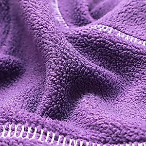 Fitwarm Athleisure Fleece Dog Dresses, Dog Clothes for Small Dogs Girl, Pet Lightweight Turtleneck Sweater, Cat Apparel, Purple, Medium