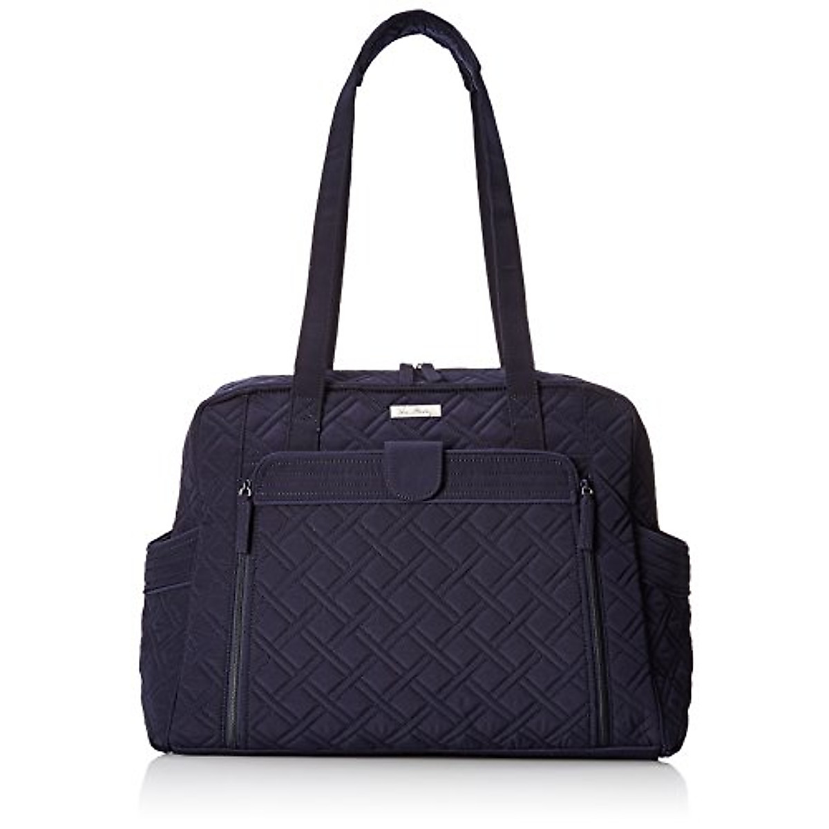 Vera Bradley Women's Microfiber Large Stroll Around Baby Diaper Bag, Classic Navy, One Size