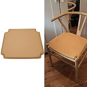 VODUR Wishbone Chair Cushion, Quality PU Filled Foam Chair Cushion Pads, Seat Cushions for Hans Wegner CH24 Y Chair (Brown)