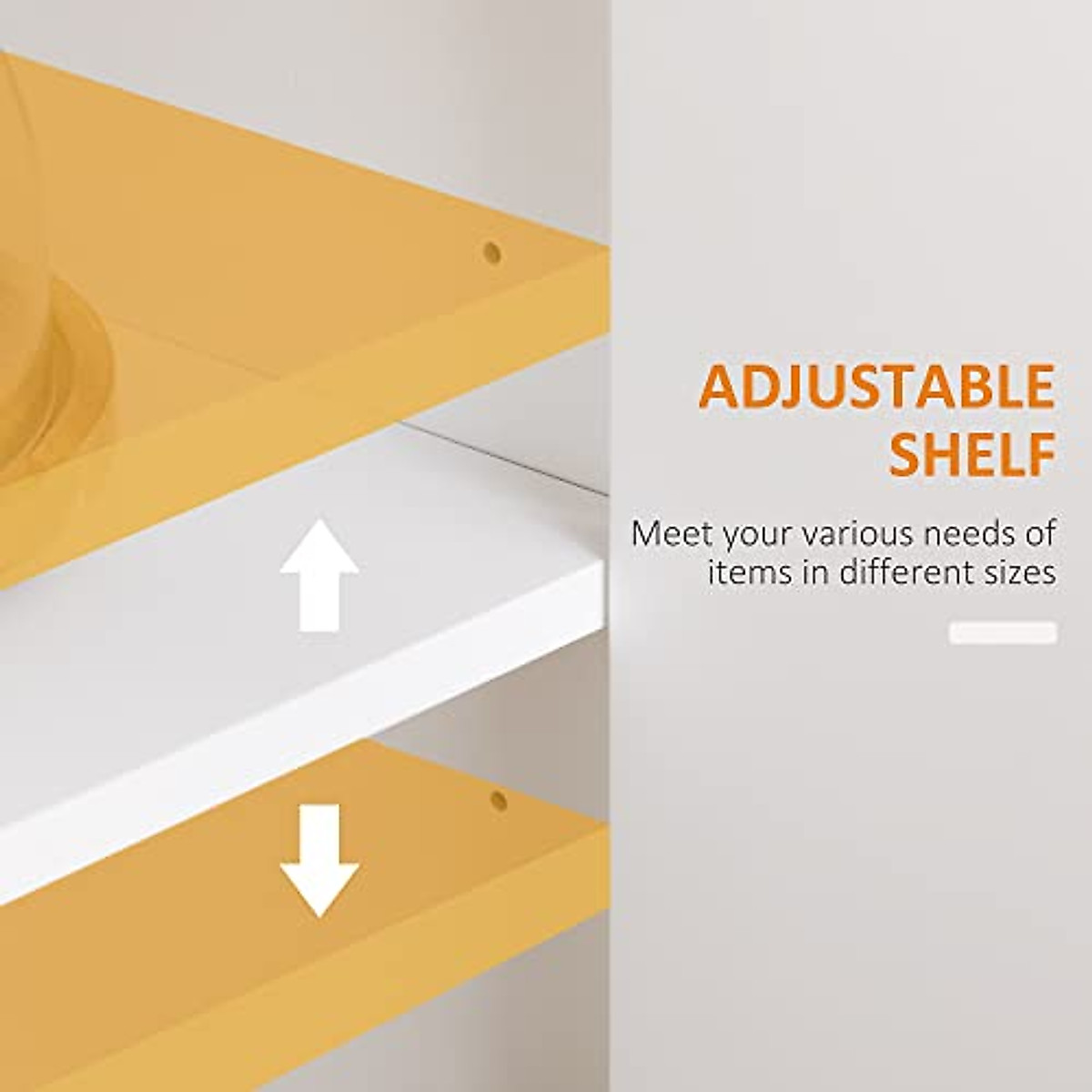 HOMCOM Sideboard Buffet Cabinet with 3 Storage Drawers, Kitchen Cabinet Coffee Bar Cabinet with Adjustable Shelf for Living Room, White