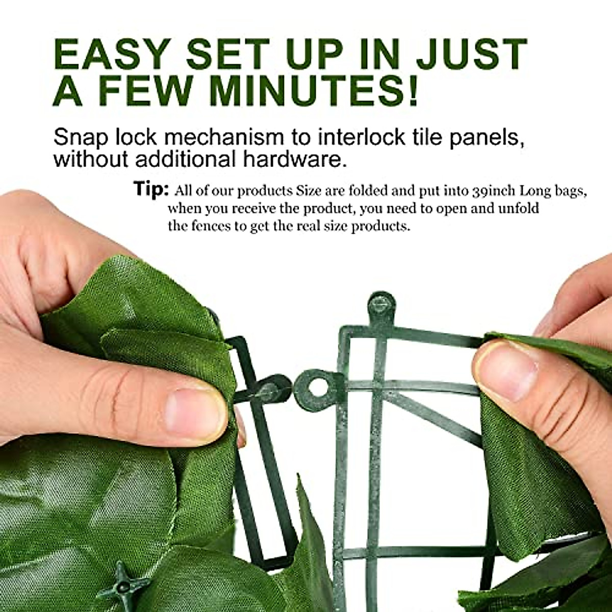 DearHouse Artificial Ivy Privacy Fence, 177.2x78.7inch Artificial Hedges Fence and Faux Ivy Leaf Decoration for Outdoor Decor, Home, Garden Decor