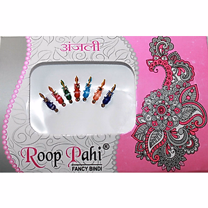 IS4A 10 Pack Bindi for Women, Bindi Jewelry Forehead, Indian Bindi, Bindi Face Jewels Multicolored Face Bindi Stickers