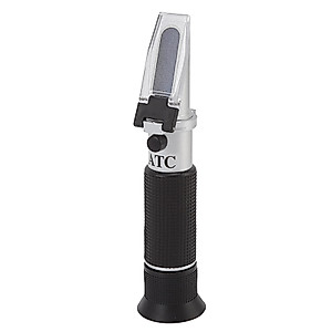 Portable Refractometer, 0‑28% Salinity Refractometer Wide Application Fast Measurement Clear Reading for Seawater
